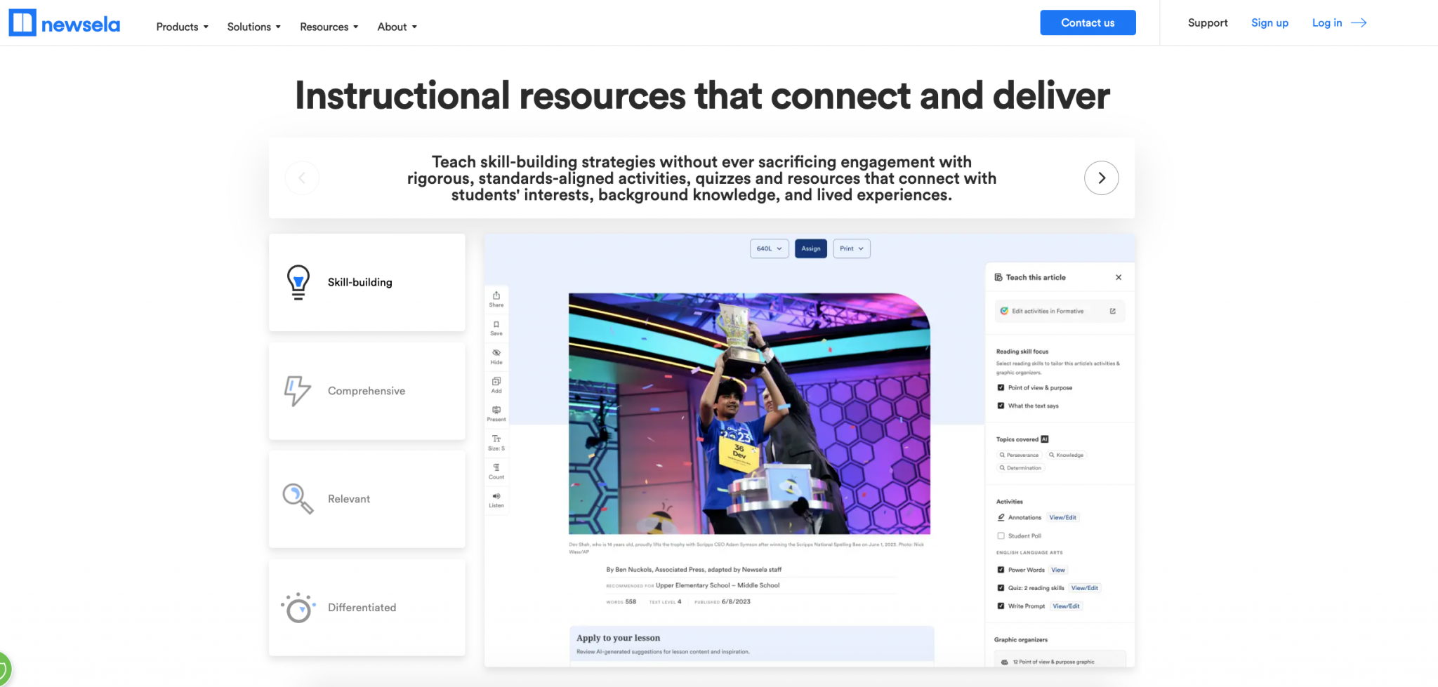 Newsela | Literacy-focused Instructional Tool – ETEC523: Mobile ...