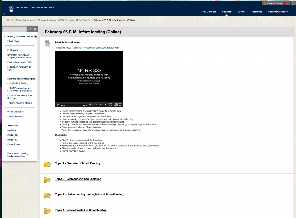 3. Learning Module Examples | Blended Learning Course Design Template