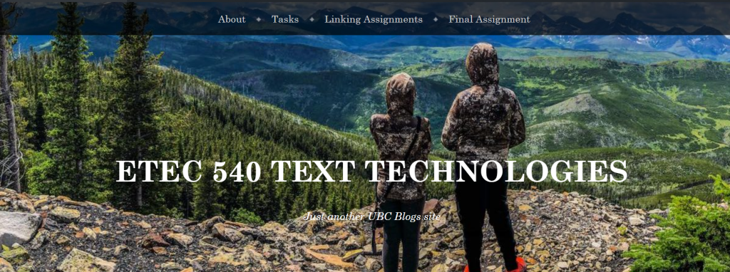 Linking Post #1 – ETEC 540 Text Technologies