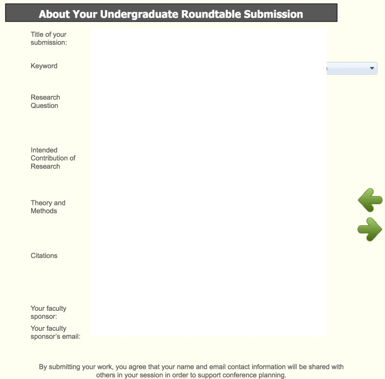 An example of the submission process | Sociology Peer Advising