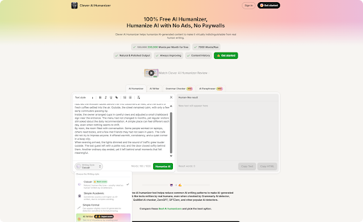 Clever AI Humanizer Review | How to Humanize AI-Generated Text - TechNut